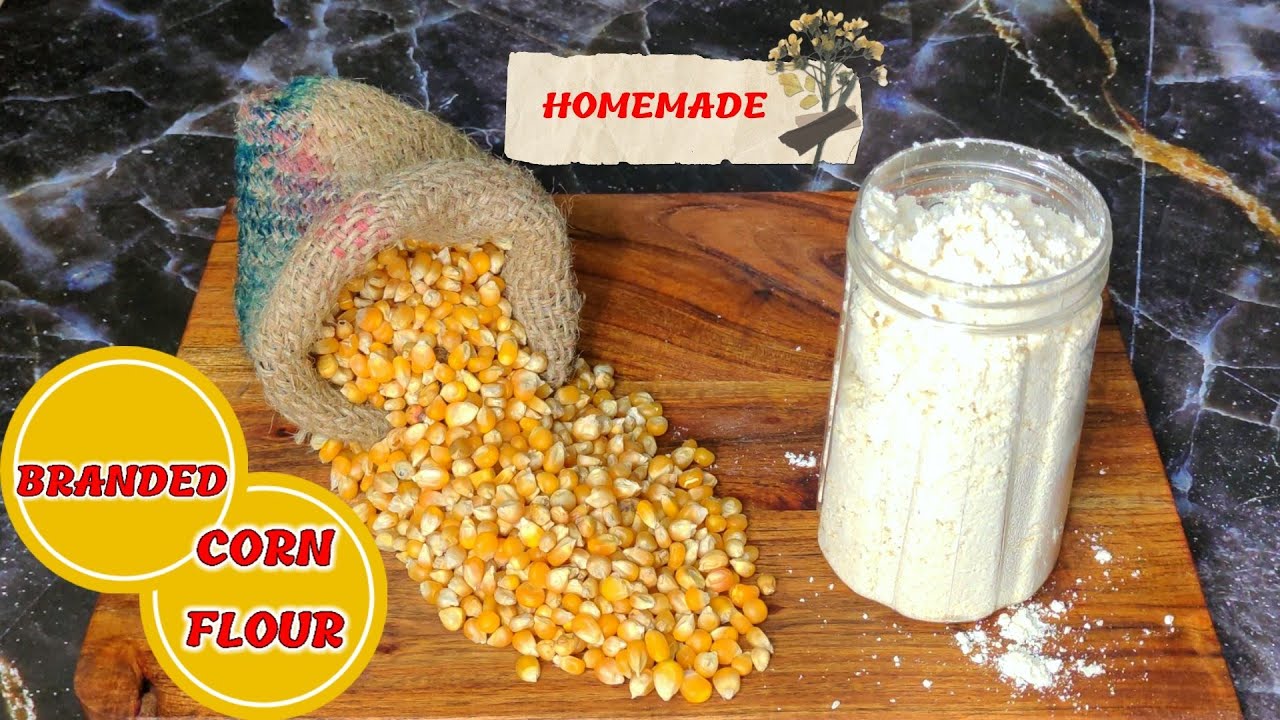 Homemade corn floor | Homemade corn starch | corn flour banane ka ...