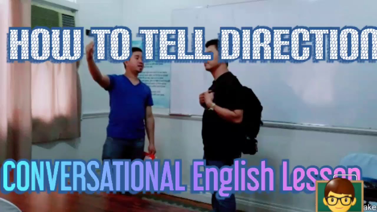 How to tell direction in Conversational English| English Training ...