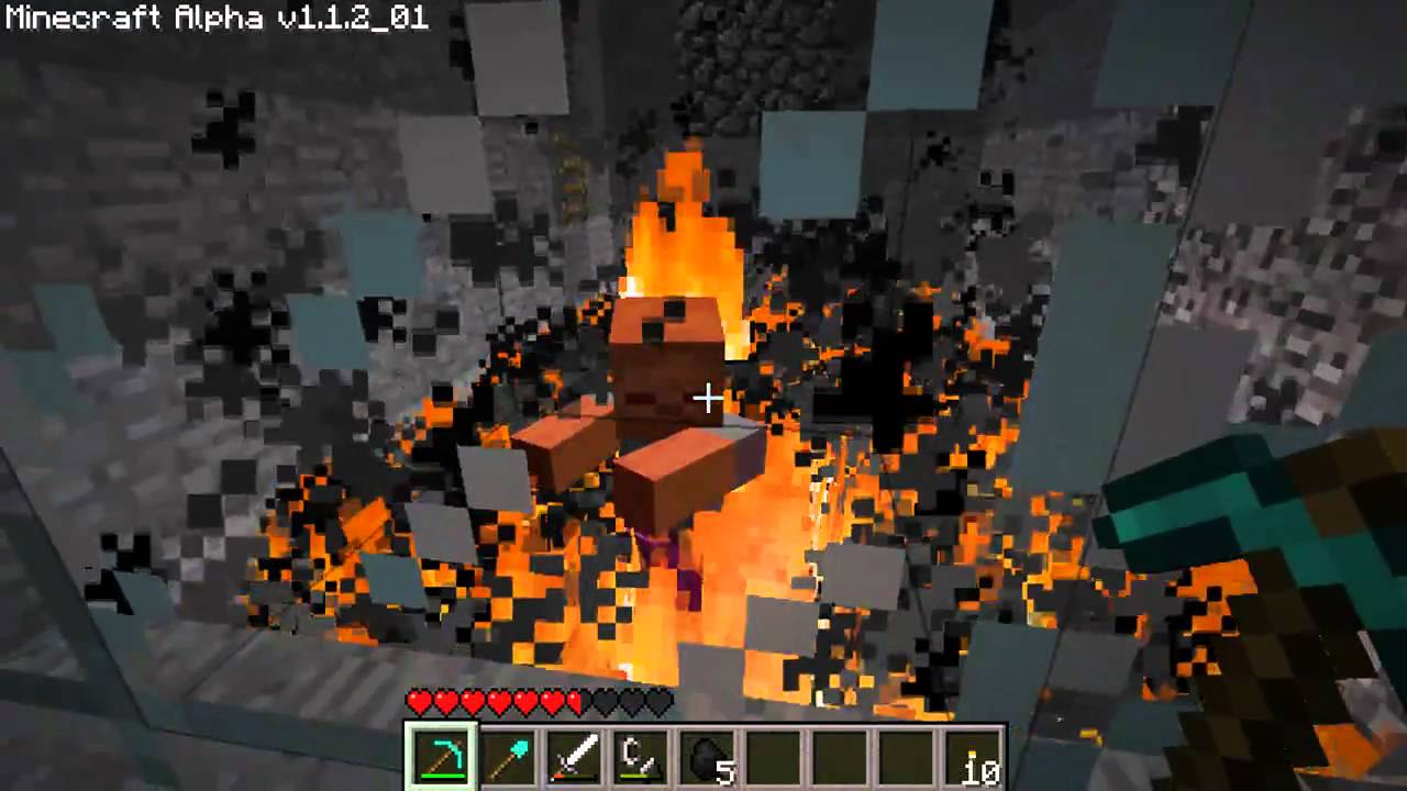 Minecraft - Mob Spawner - Fire Trap - YouTube