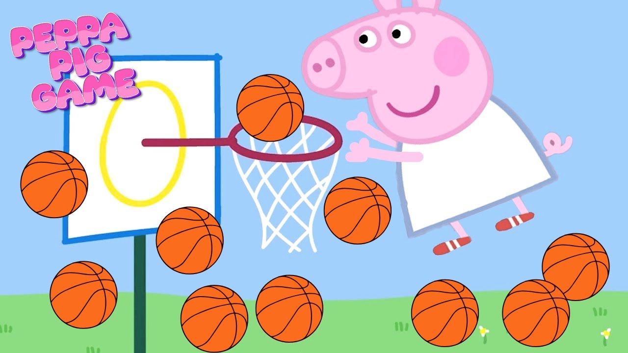 Peppa Pig at Basketball! 🏀 Will She Hit the Basket 🐷🎯 - YouTube