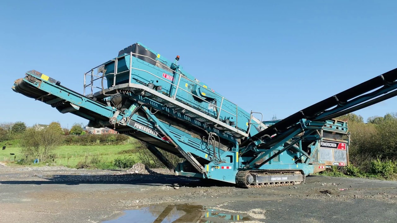 Powerscreen Chieftain 2100 X Bivitec - YouTube