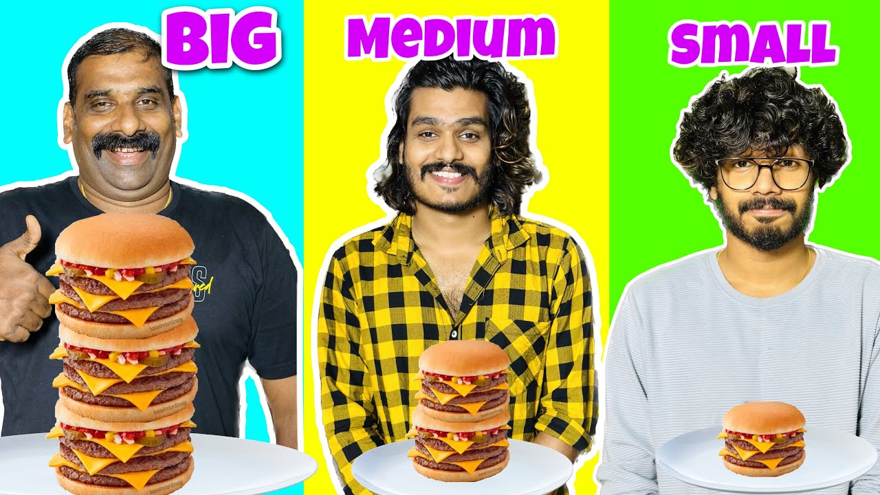 BIG vs MEDIUM vs SMALL 🤩 - YouTube