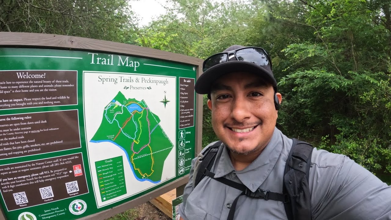 Spring Creek Park Loop Trail - Spring, Texas - YouTube