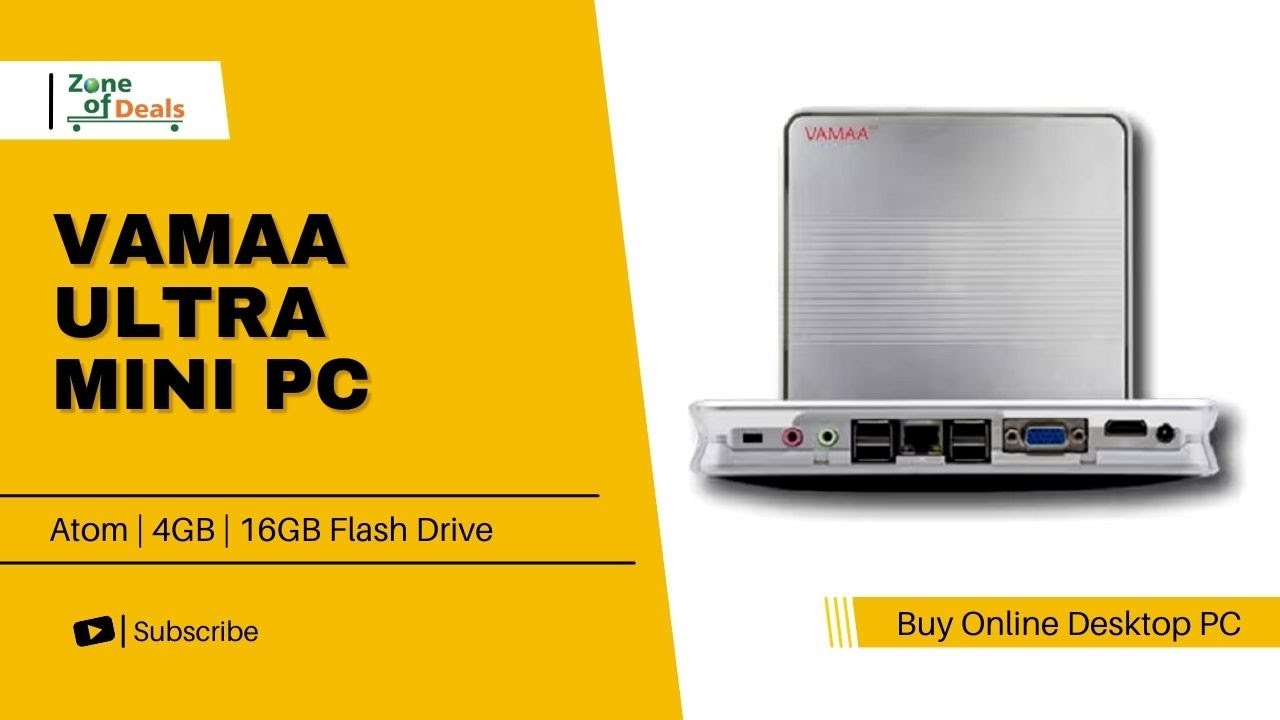 VAMAA Ultra Mini PC - Intel Atom - 4GB RAM +16GB Flash with HDMI ...