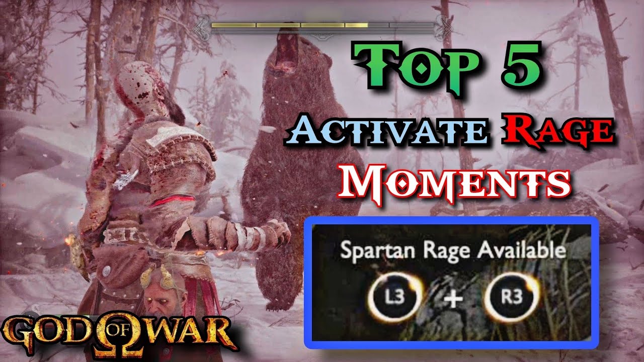 Top 5 'Activate Rage' Moments in God of War - YouTube