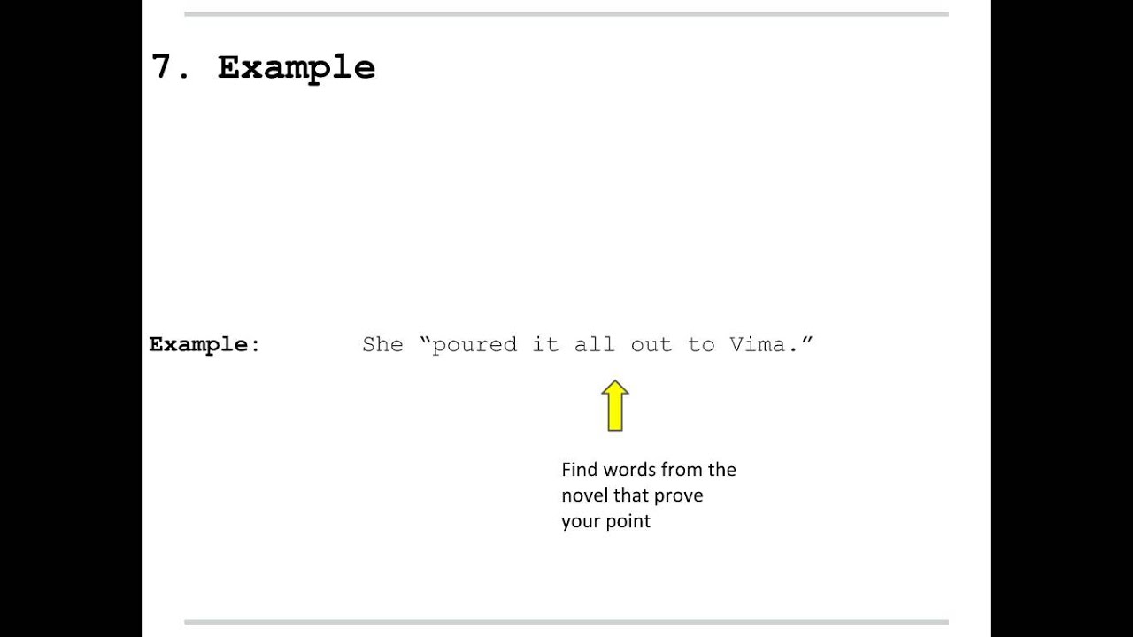 7. How to write a written text essay: Juno of Taris: Example sentence ...