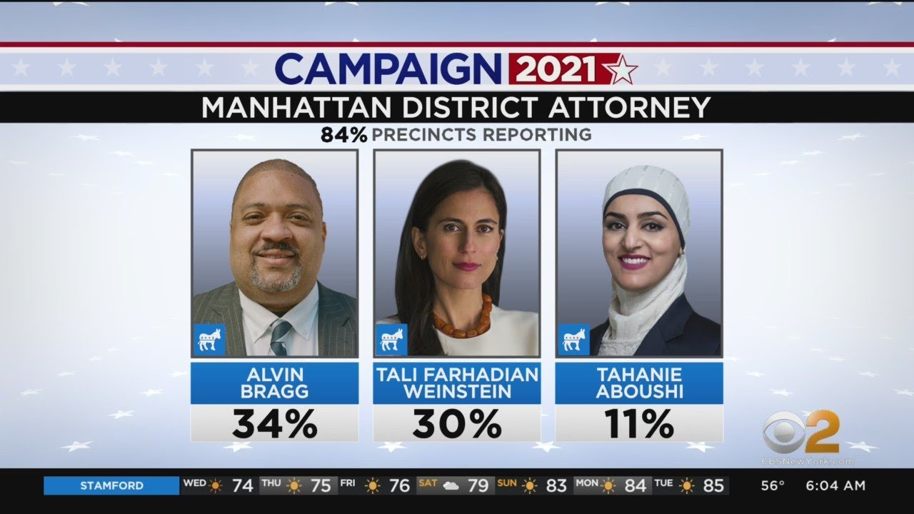 Alvin Bragg Leads Manhattan DA Race - YouTube