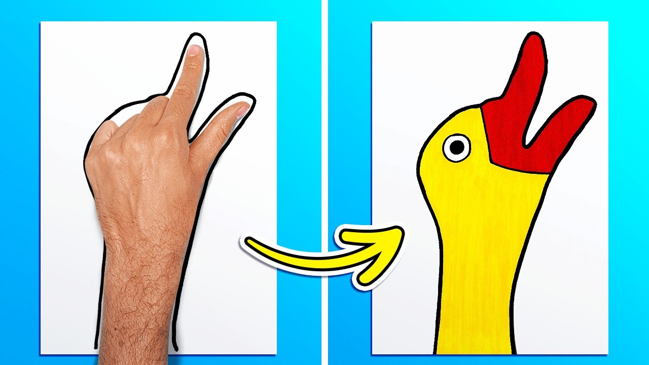 Level Up Your Art Skills! Cool Drawing Technique & Hacks For Beginners ...