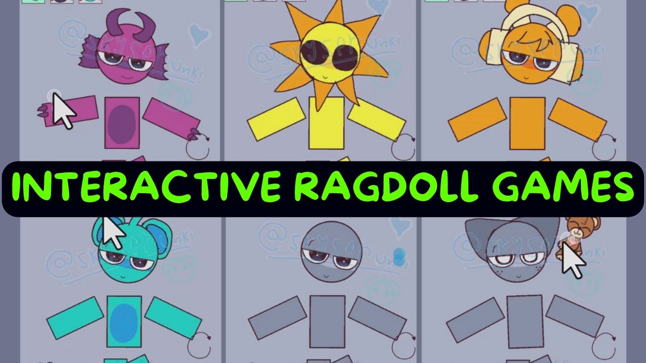 Sprunki Interactive Ragdoll - Sky, Mr Sun, Gray, Oren, Durple PART 2 # ...