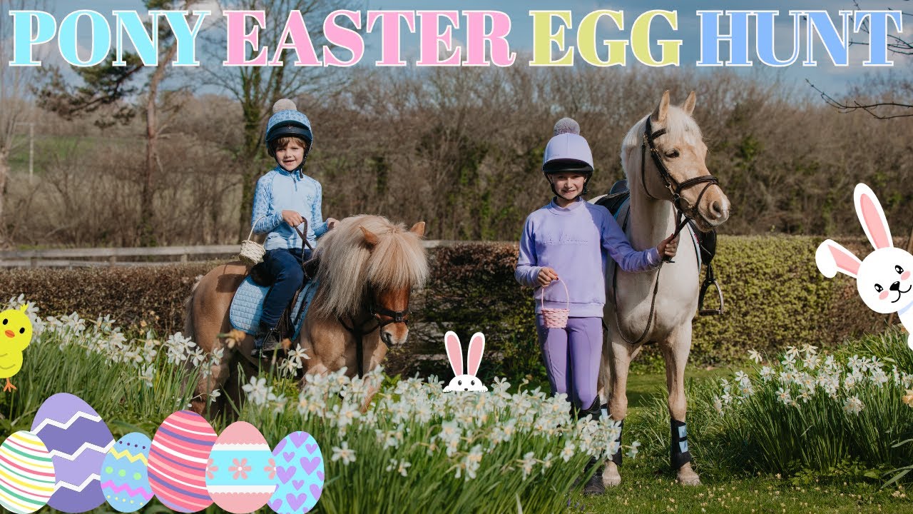 PONY EASTER EGG HUNT WITH HARLOW AND HARLEN! - YouTube