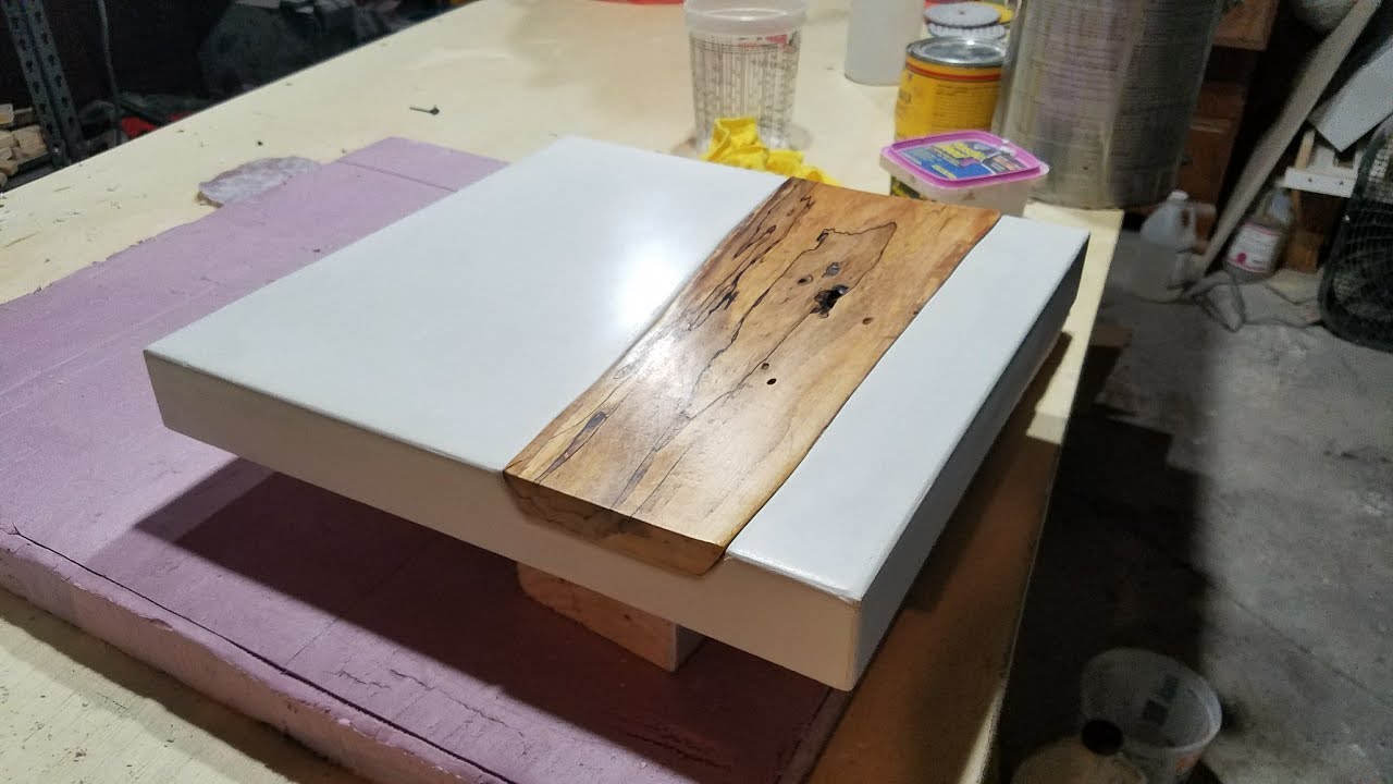 Modustrial Maker Preview - DIY GFRC Table with Live Edge Slab - YouTube