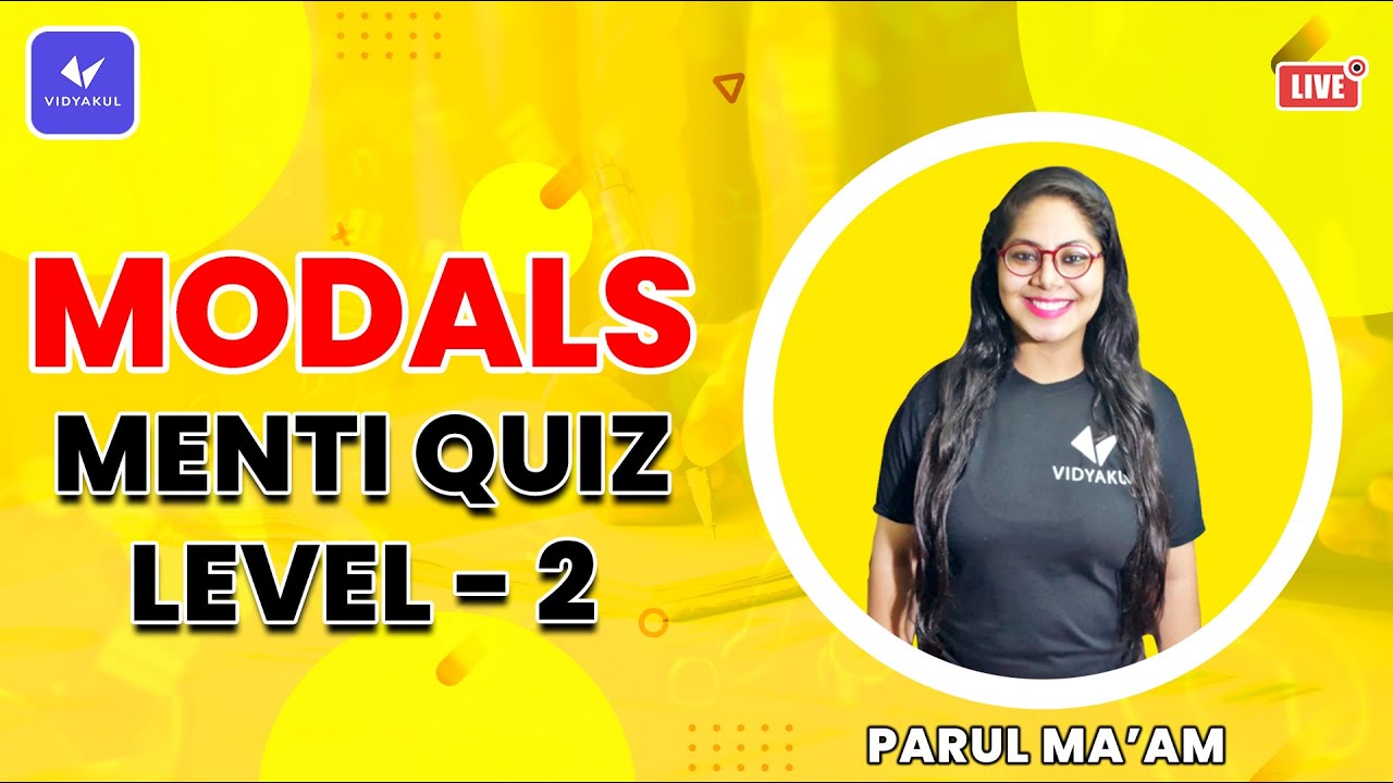 Modals Menti Quiz Level - 2 | English Grammar | Class 9 And 10 English ...