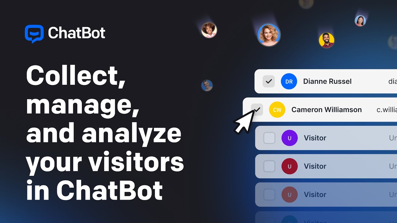 Collect, Manage, and Analyze Your Visitors in ChatBot - YouTube