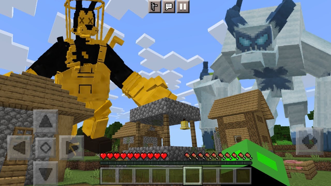 MCPE: Yeti Boss vs Brute Boris - YouTube