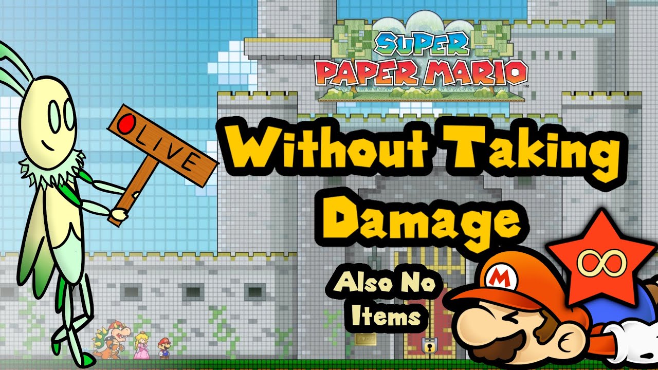 Attempting to beat Super Paper Mario without taking damage (rules in ...