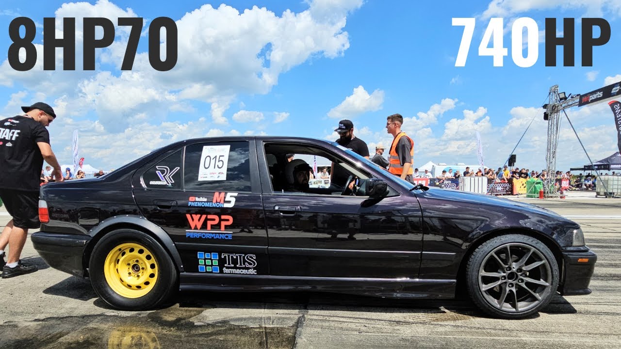 BMW E36 M50 TURBO - 10.2s - YouTube