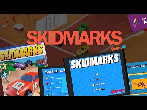 Skidmarks with AGA Car disk - Amiga 1200 Track Disk 1 Acid Software