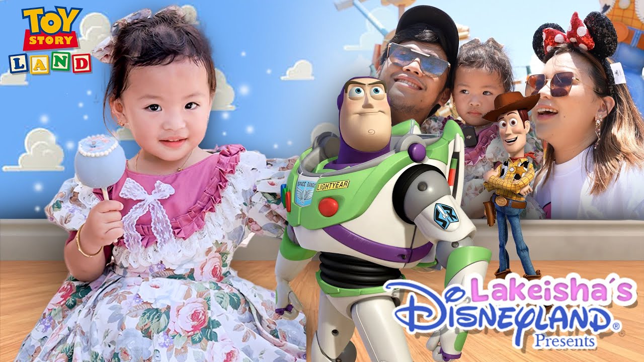Baby Lakeisha Explores Toy Story Land - Hongkong - YouTube