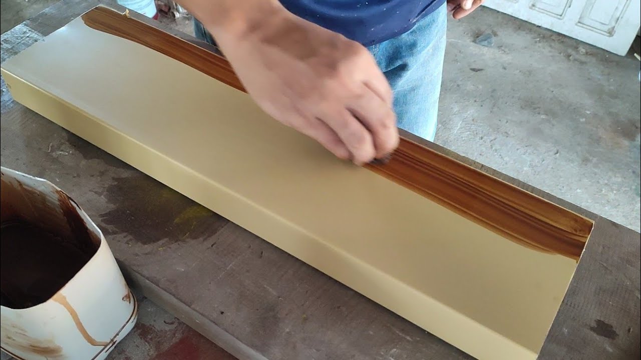 How To Create A Wood Design Using Oil Tinting Colors Step by Step - YouTube