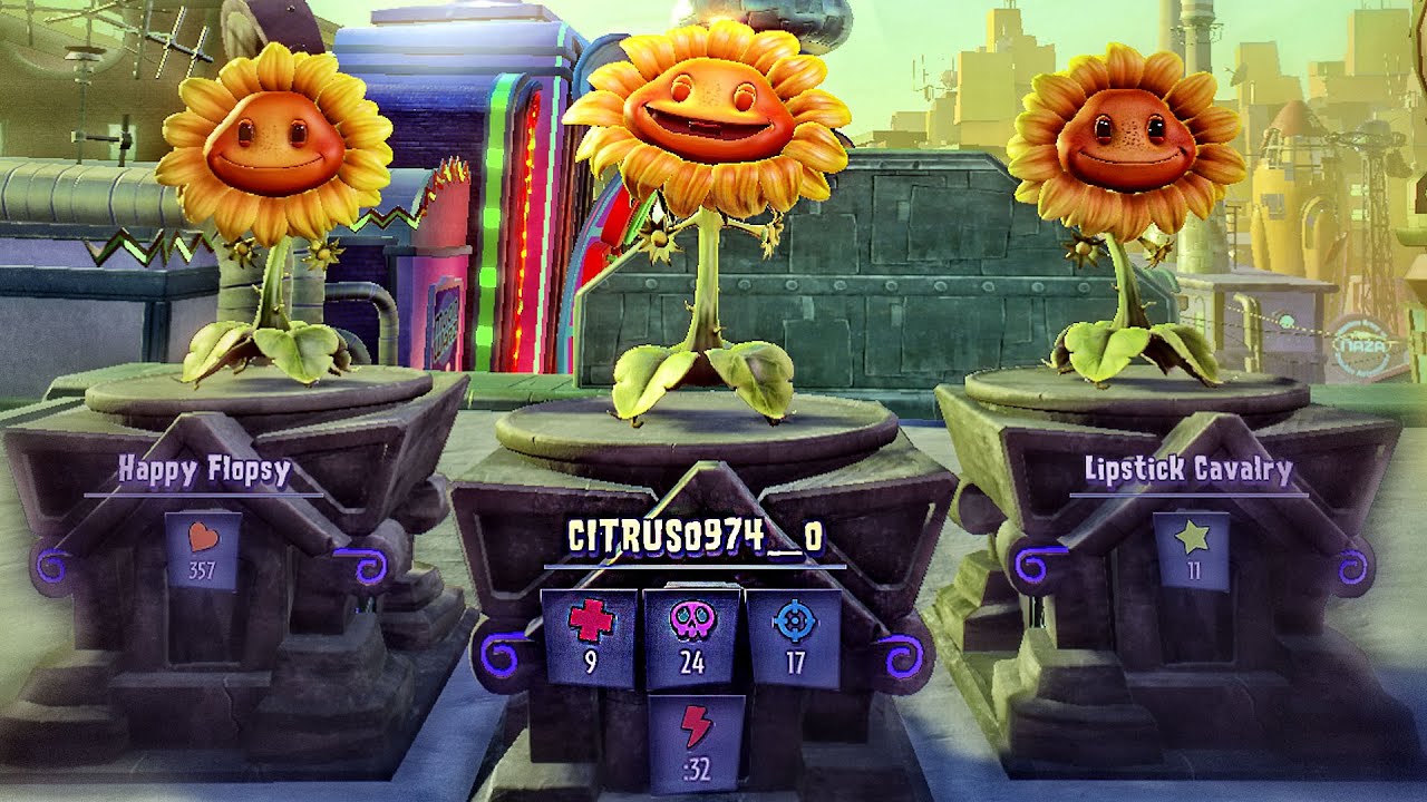 PvZ GW2 Multiplayer #202 - Offline Mode Test | Sunflower, Imp ...