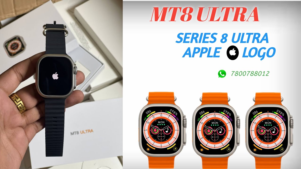 mt8 ultra smart watch // Customer review // apple logo - YouTube