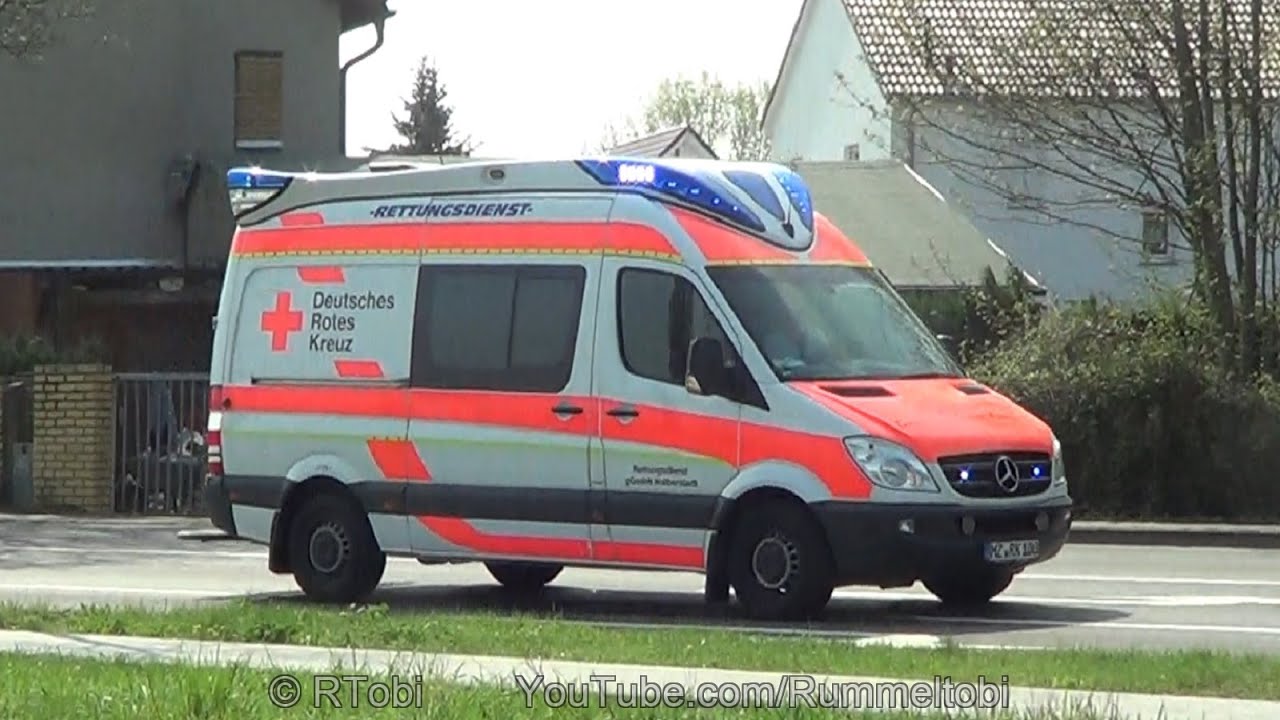 Halberstadt German Red Cross EMS ambulance responding in Leipzig [GER ...