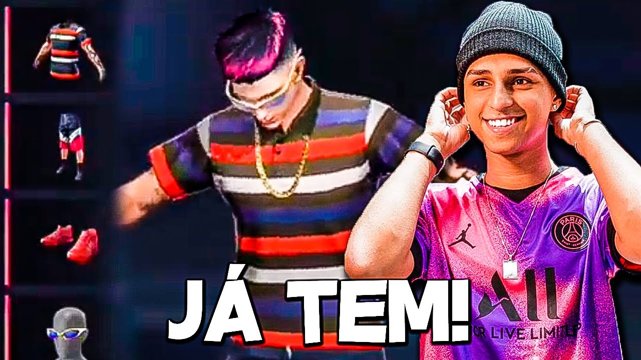NOBRU JÁ GANHOU A NOVA SKIN DE FUNKEIRO DO FREE FIRE! - YouTube