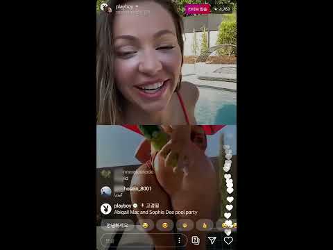 Playboy Model: Sophie Dee & Abigail Mac's InstaLive (200828)