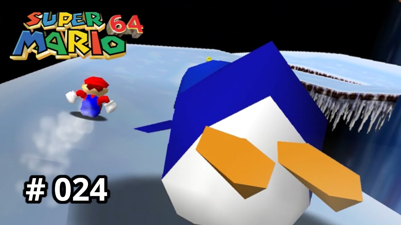 Super Mario 64 - #024 Corrida contra um pinguim [Cool, Cool Mountain ...