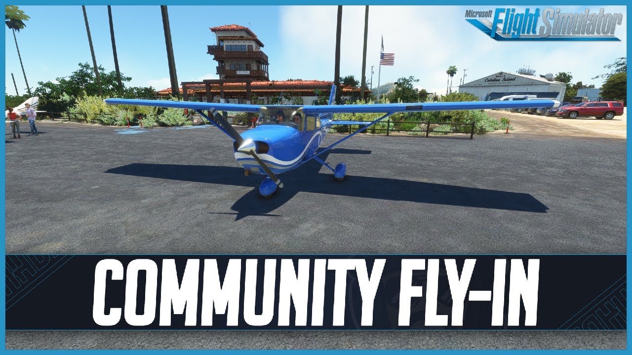 MSFS LIVE | Community Fly-in Event | C172 | Van Nuys (KVNY) to Catalina ...