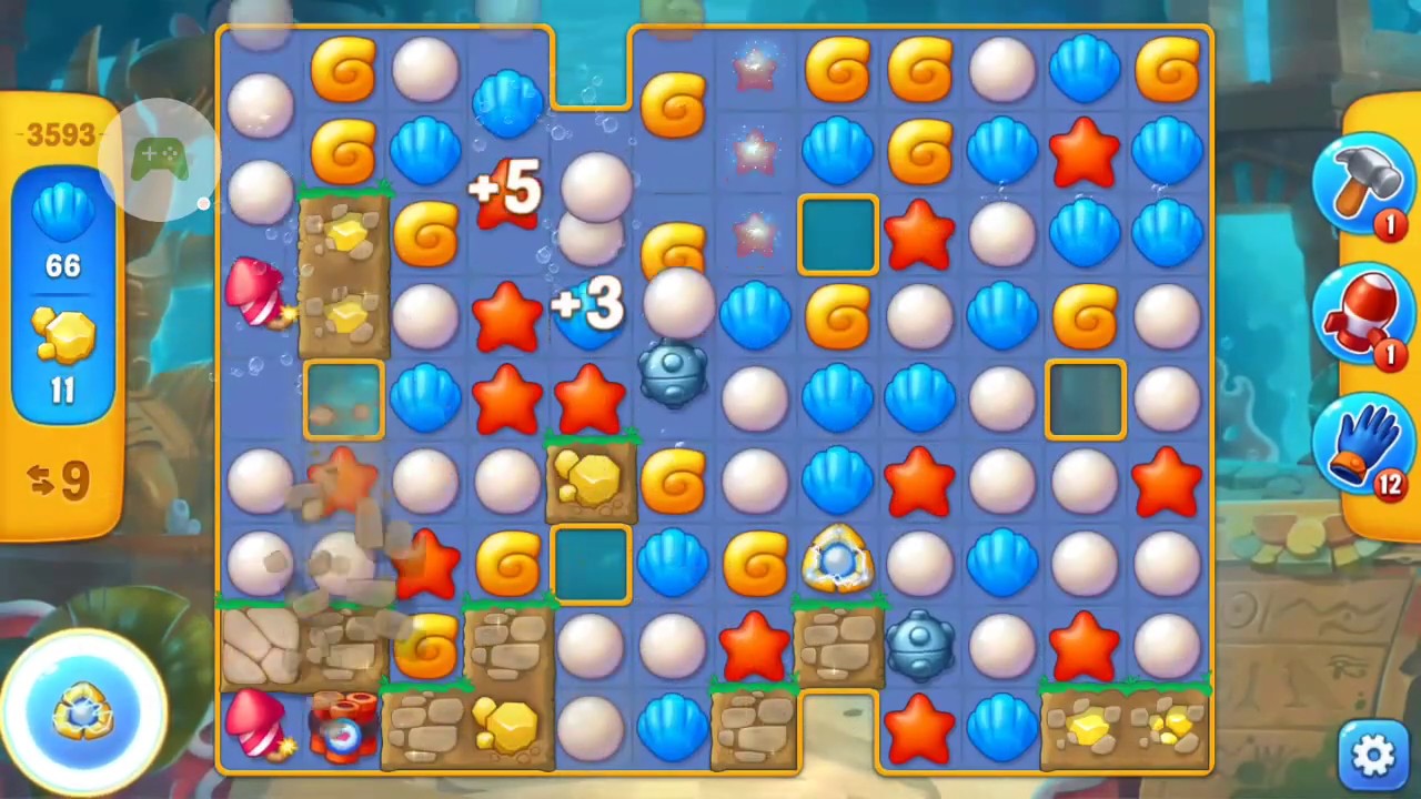 Fishdom level 3593 - YouTube