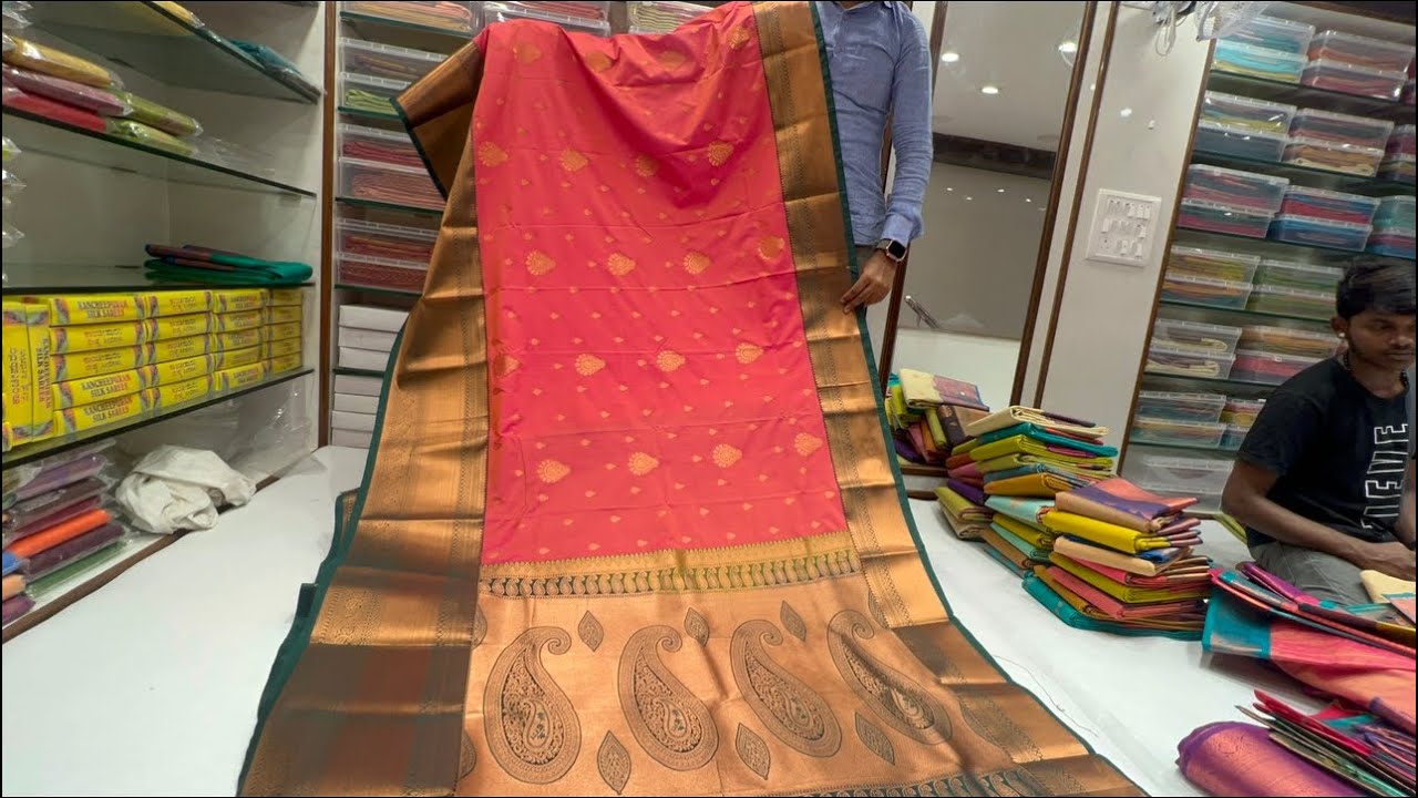 chickpet Bangalore wholesale semi silk sarees||Single piece courier ...