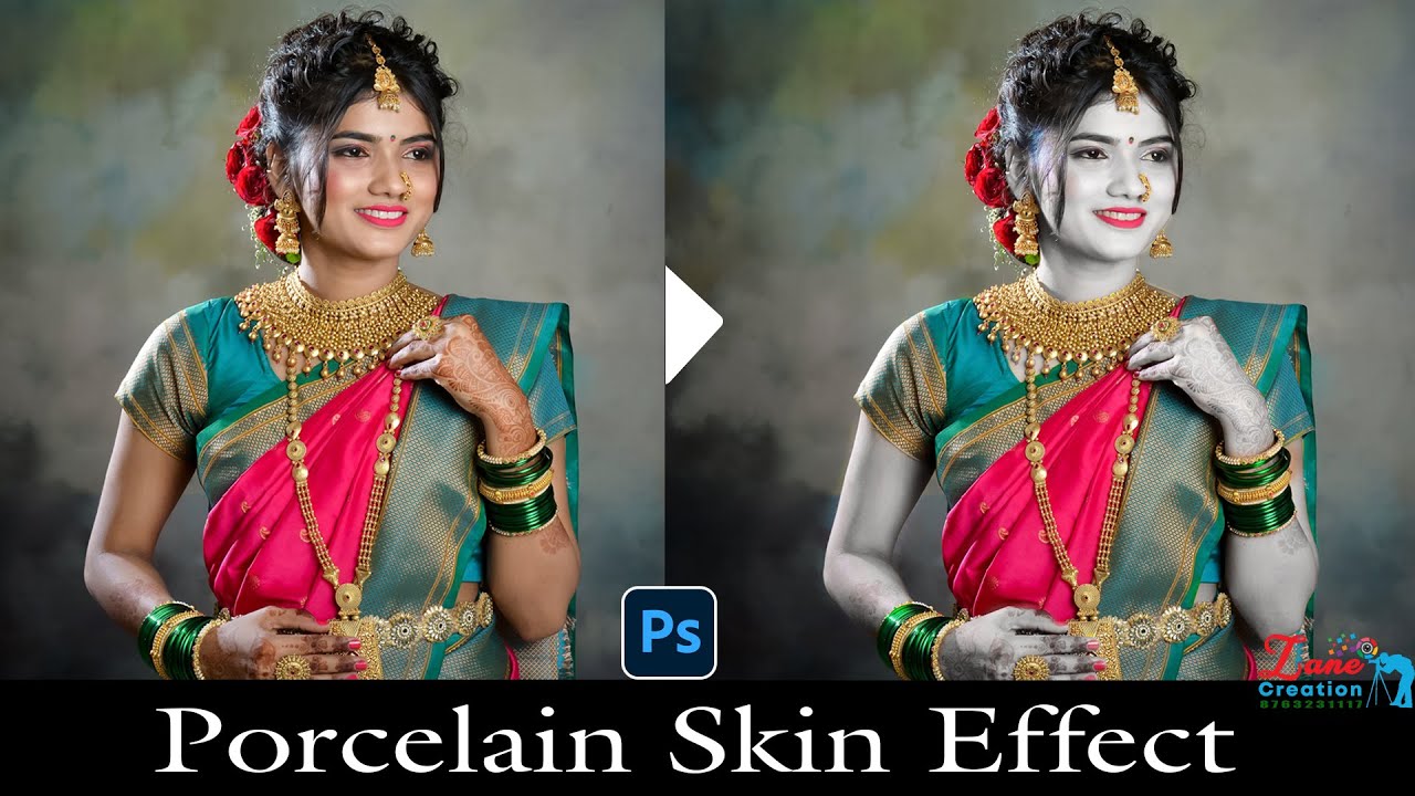 How to Get Glowing White Porcelain Skin in Photoshop | Porcelain Skin ...