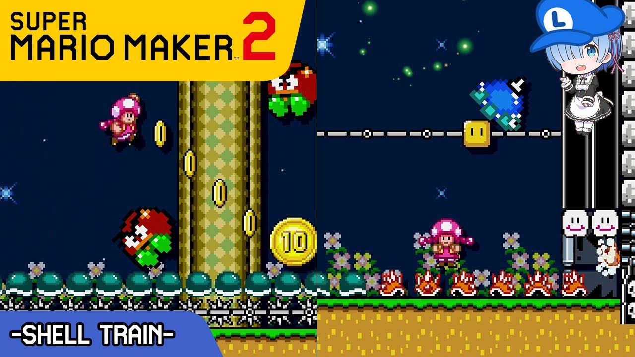 Shell Train - COOLEST LEVEL IDEAS in Mario Maker 2 - YouTube