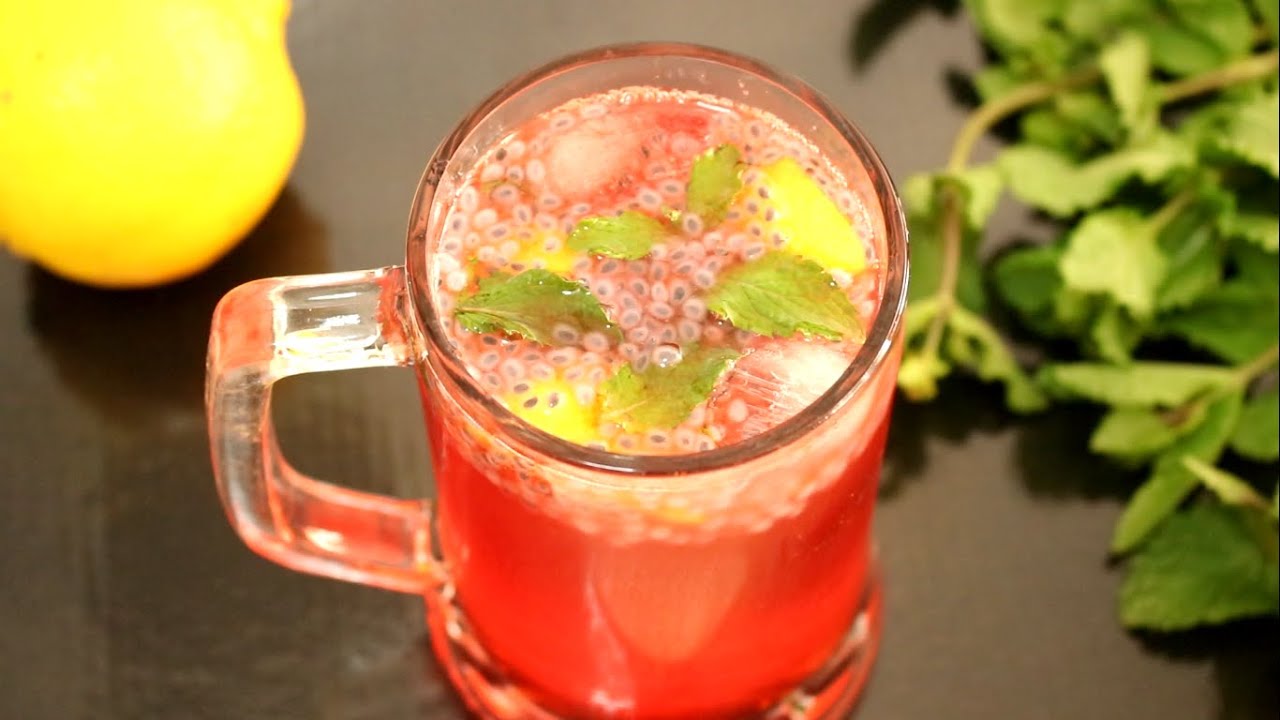 RoohAfza Lemon Drink | Rose Mojito | Ramadan Special Recipe | Rooh Afza ...