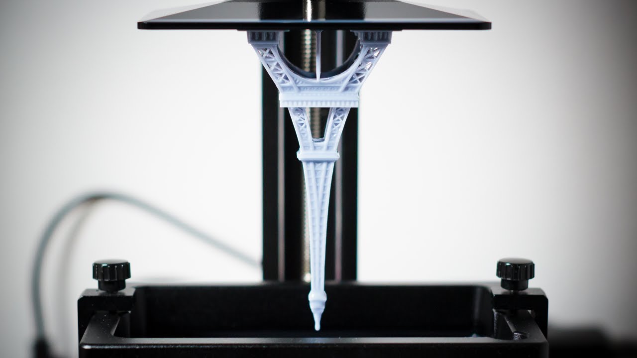 Eiffel Tower Resin 3D Printing Timelapse 4K ft. the Elegoo Mars - YouTube
