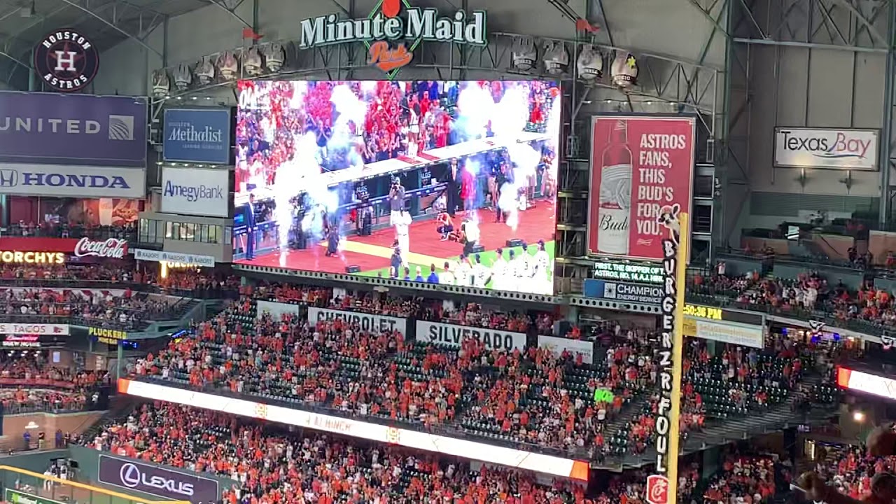 ALDS Game 1, Astros' active players entrance - YouTube