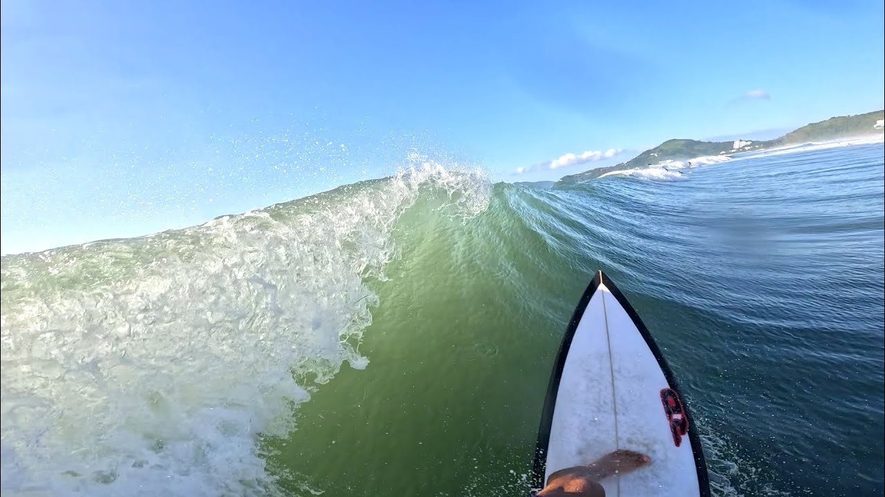 DIA DE SURF NA PRAIA GRANDE EM UBATUBA | Surf Pov - YouTube