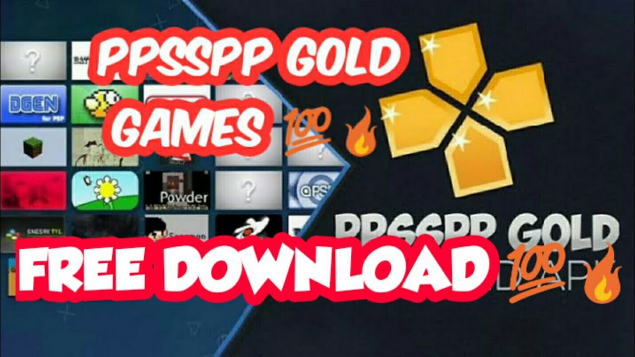 🔵DOWLOAD PPSSPP GOLD GAMES|FOR FREE💯🔥 - YouTube