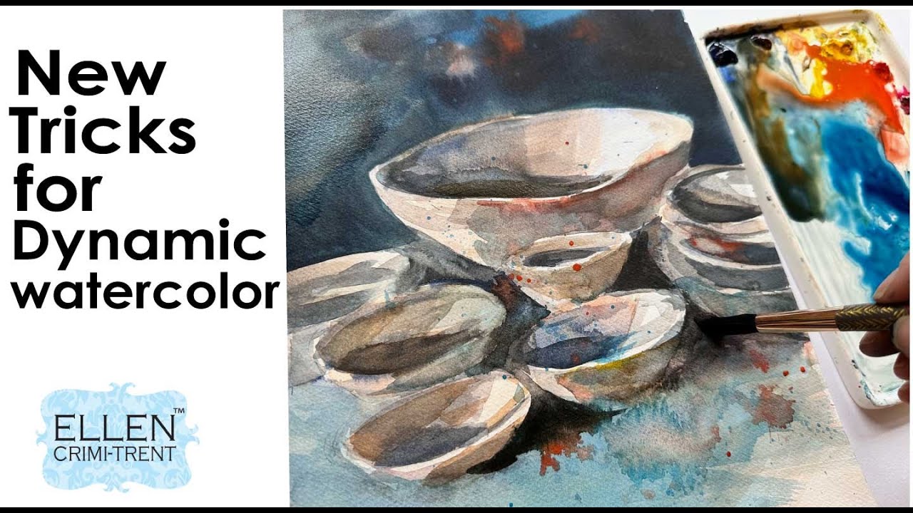 Watercolor painting with Marc Folly techniques! - YouTube