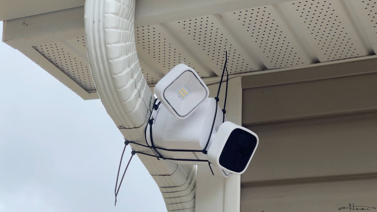 How To Mount Outdoor Cameras Using Zip Ties - YouTube