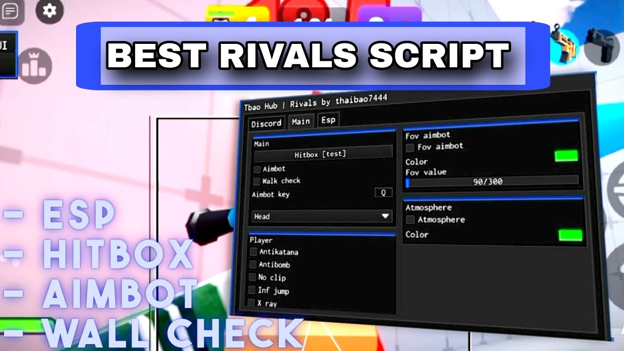 🔥THE BEST SCRIPT RIVALS [Tbao Hub] AIMBOT - ESP - FOV AND MORE!📜 - YouTube