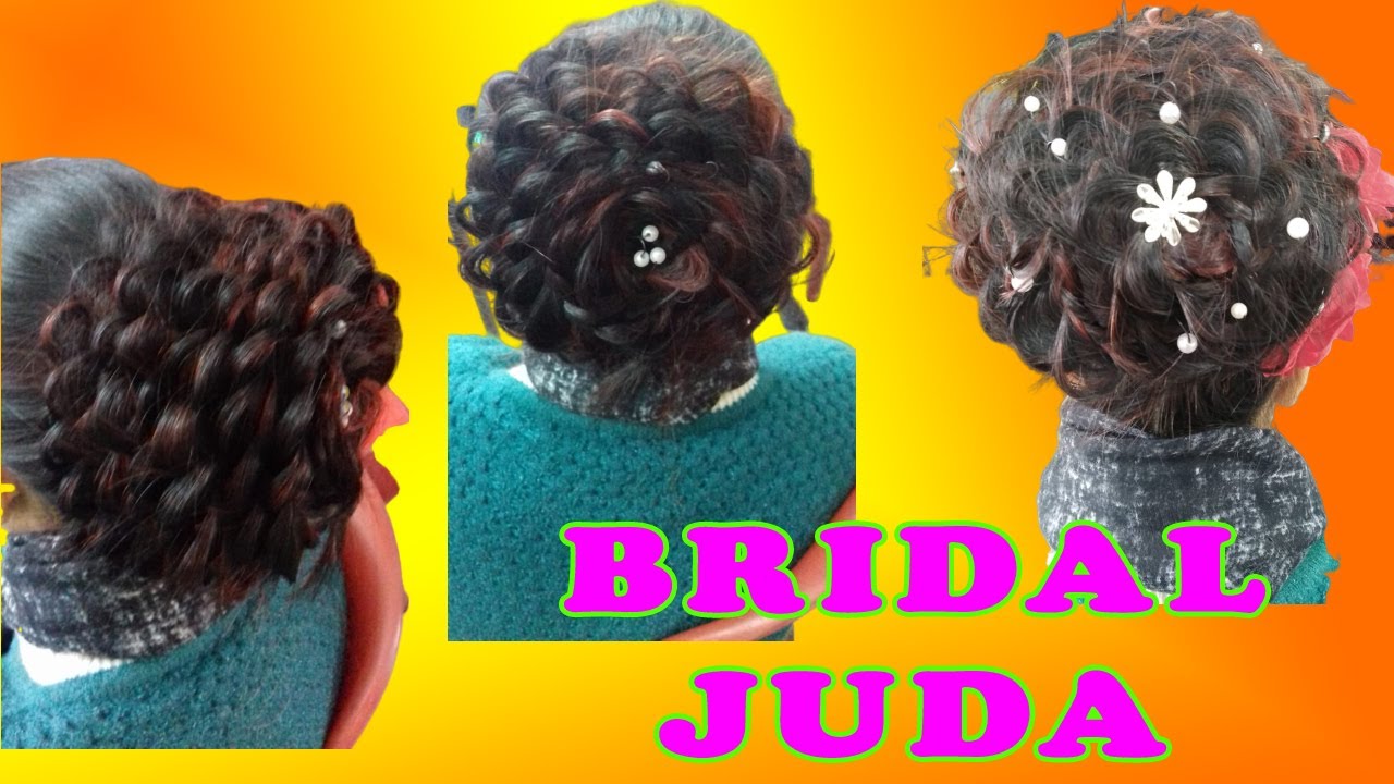 How to make a Bridal Juda / Jura in Hindi || Bridal Juda || Bridal hair ...