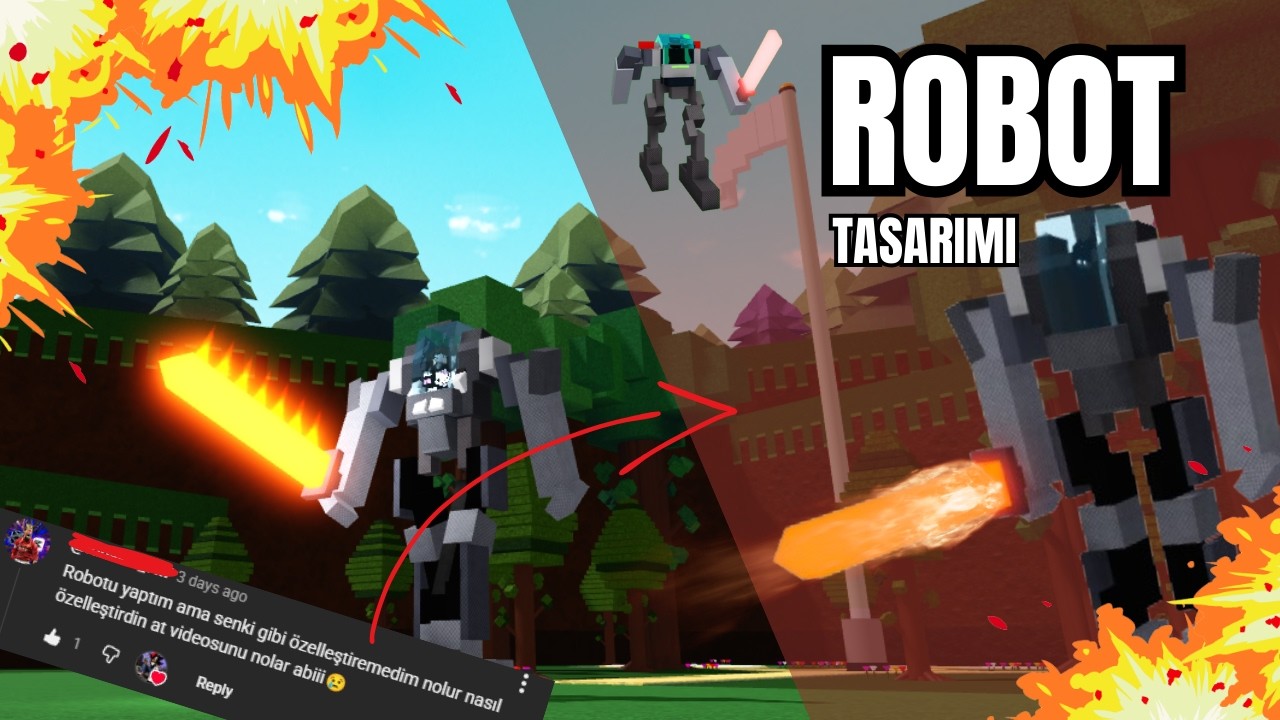 Build A Boat Basit Robot Tasarımı - YouTube