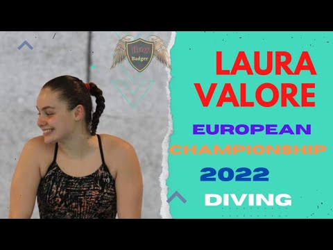 laura valore 3m springboard european championship 2022 - YouTube