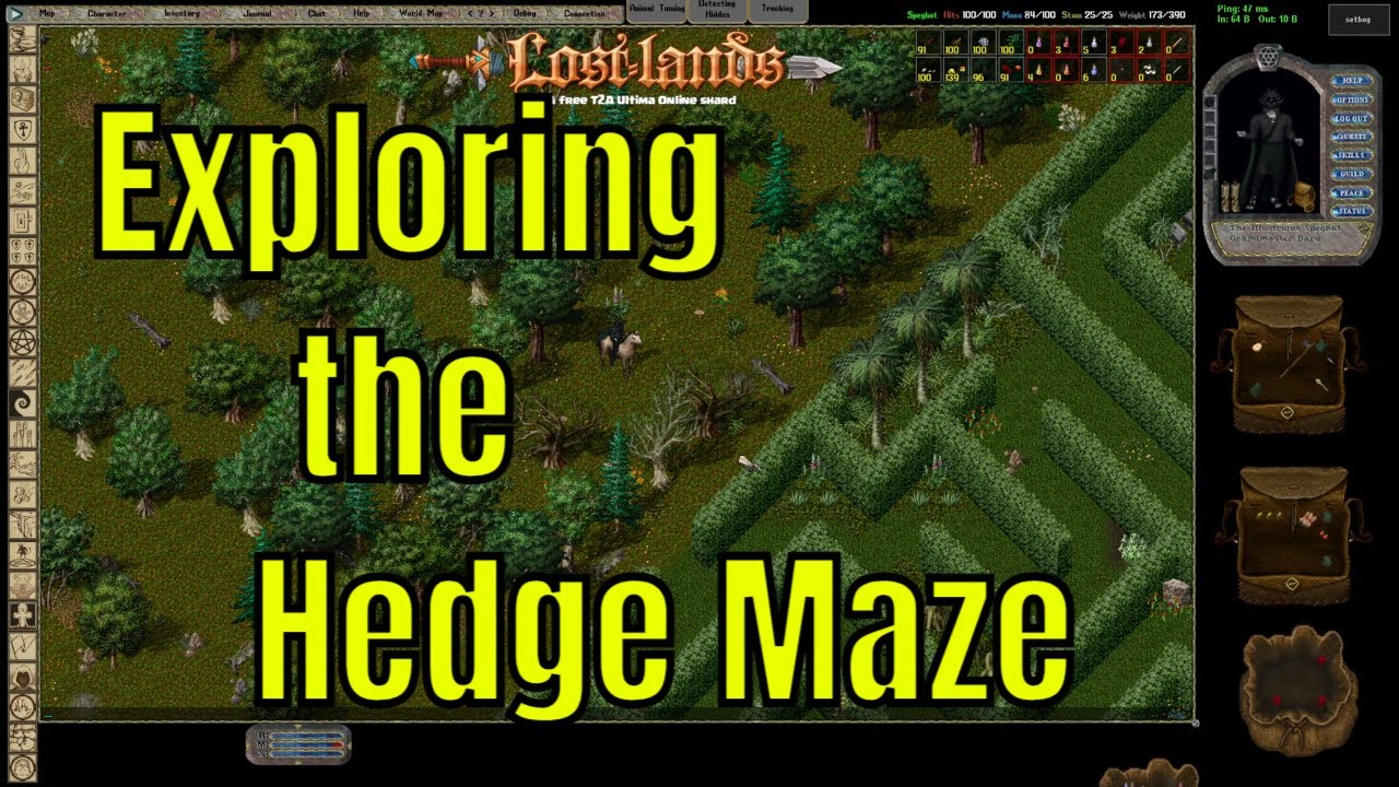 Ultima Online T2A Lost Lands UOLL 2024 Hedge Maze Exploration and ...