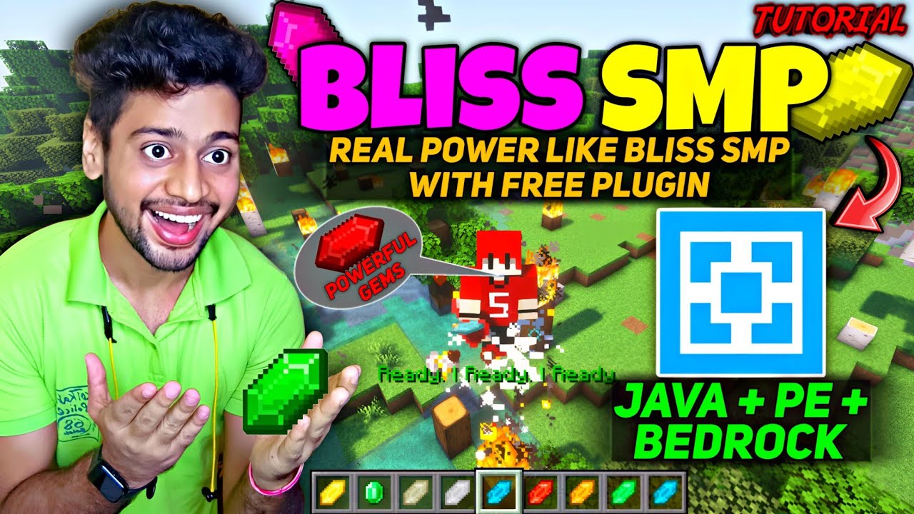 How To Make Bliss SMP Aternos | How To Make Gem SMP in Aternos | PowerGems Plugin - YouTube