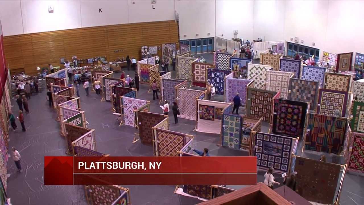 Quilt Show Held At Plattsburgh State University Field House - YouTube