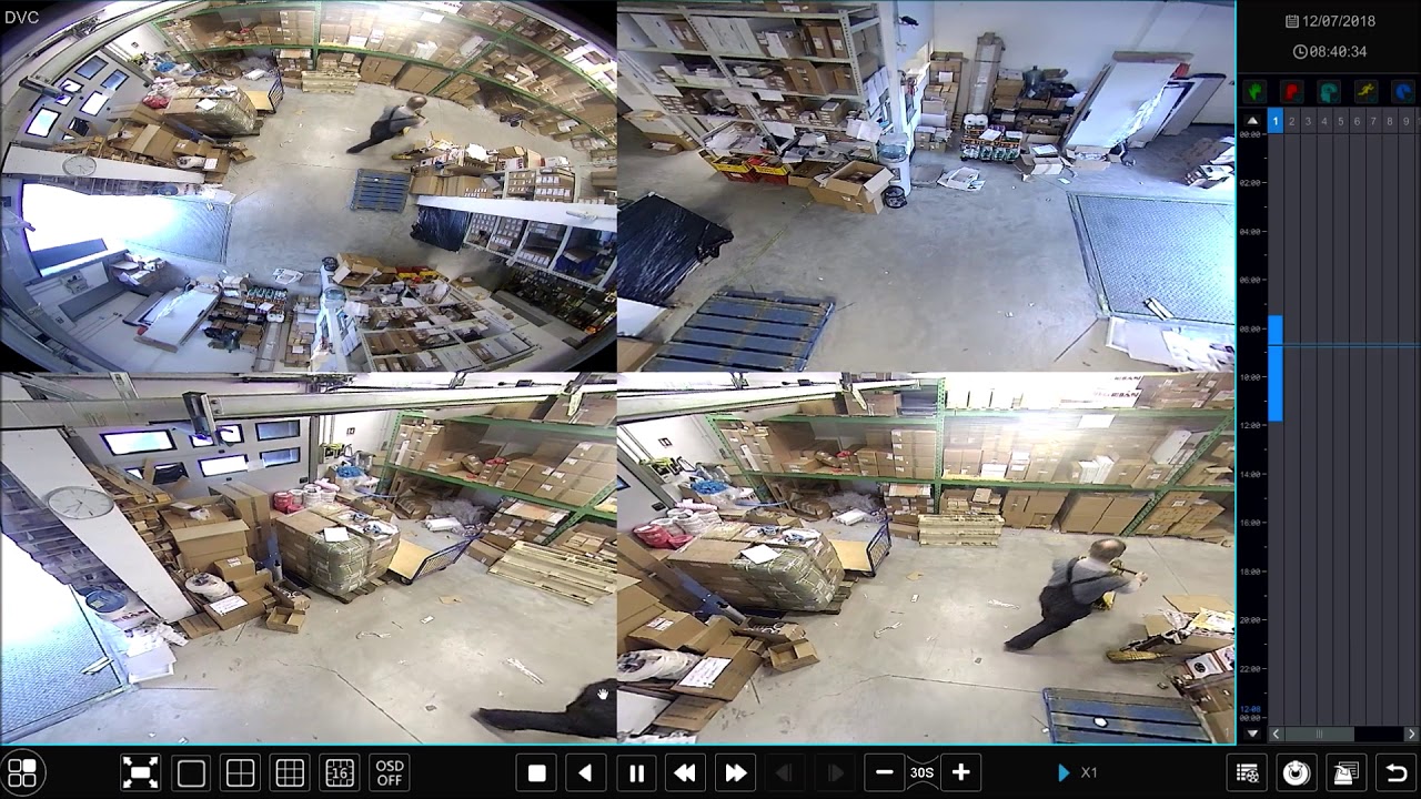 DVC fisheye IP camera - Dewarping Playback - YouTube