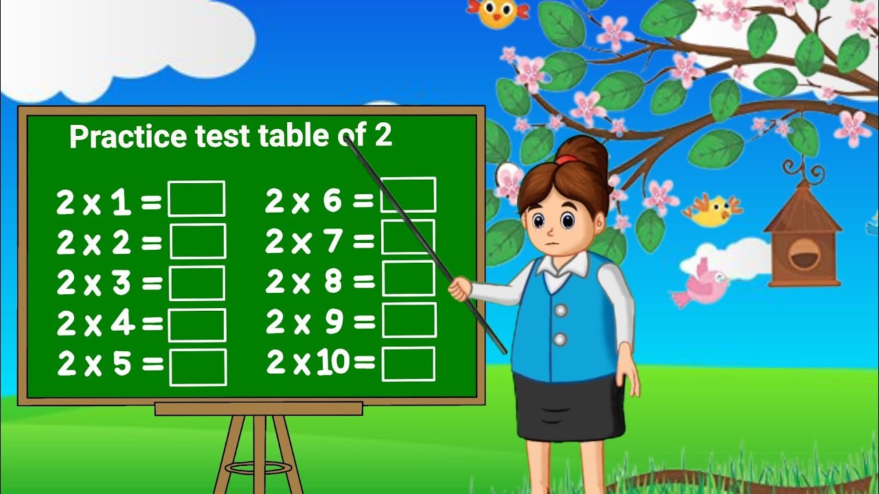 Practice Test Table Of 2 I Test Table Of 2 I 2 का पहाड़ा का परीक्षा I ...
